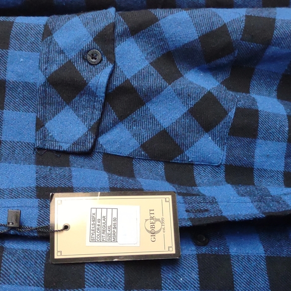 Gioberti | Shirts | Nwt Gioberti Mens Long Sleeve Plaid Checked Flannel ...